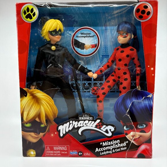 Toys | Miraculous Ladybug Mission Accomplished Ladybug Cat Noir 2pack ...